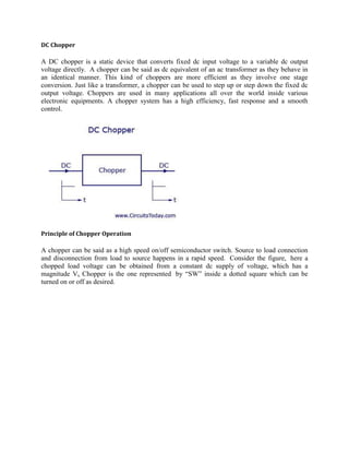 Choppers | DOCX | Consumer Electronics | Technology & Computing