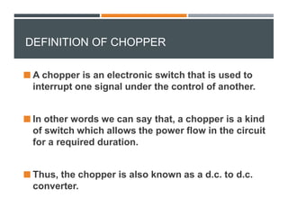DC Choppers | PPTX