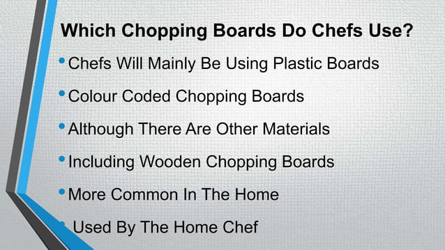 Chopping Boards That Chefs Use | PPTX | Cooking | Food & Drink
