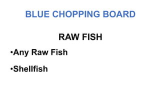 Official Chopping Boards Colour Coded System | PPTX