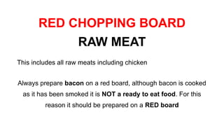Official Chopping Boards Colour Coded System | PPTX