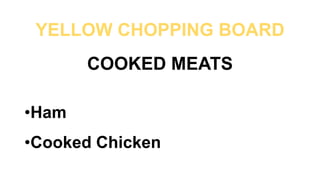 Official Chopping Boards Colour Coded System | PPTX
