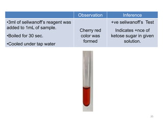 Carbohydrate practical | PPTX