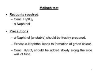 Carbohydrate practical | PPTX