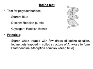 Carbohydrate practical | PPTX