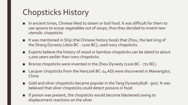 Chopsticks | PPTX | Woodworking | Arts and Crafts