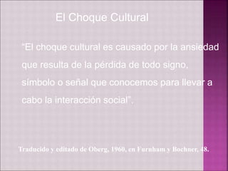 Choque cultural | PPTX