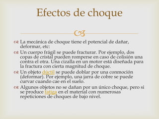 Choque (física)por johnny pacheco 5 a | PPTX