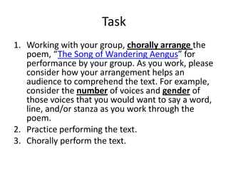 Choral Reading | PPTX