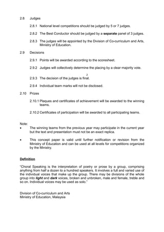 Choral speaking 2012 | DOC