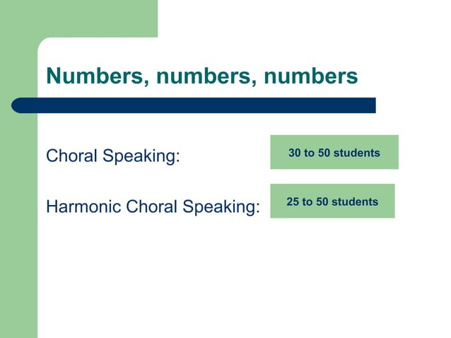 Choral speaking workshop | PPT | Classical Music | Music