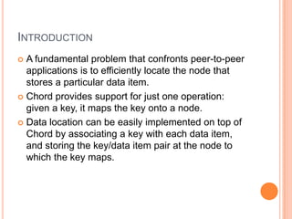 Chord 120427053647-phpapp01 (1) | PPT