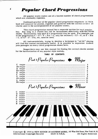 Chord progressions | PDF