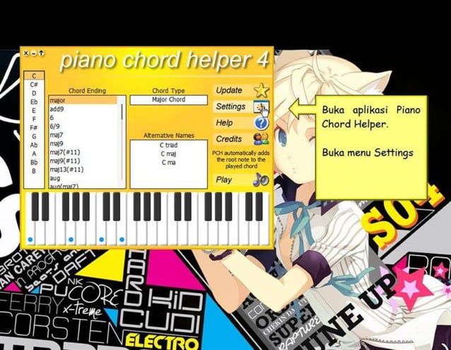 Chord builder using piano chord helper | PPT