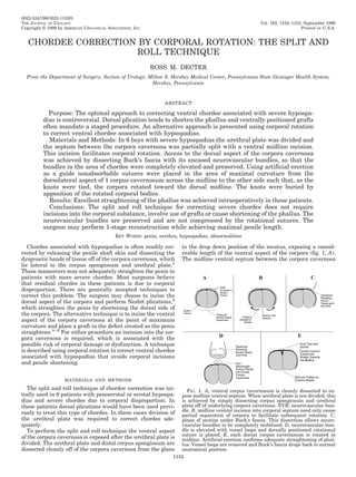 Chordee correction by corporal rotation:The Split and Roll technique ...