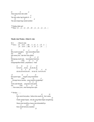 Chord ebiet g ade | DOCX