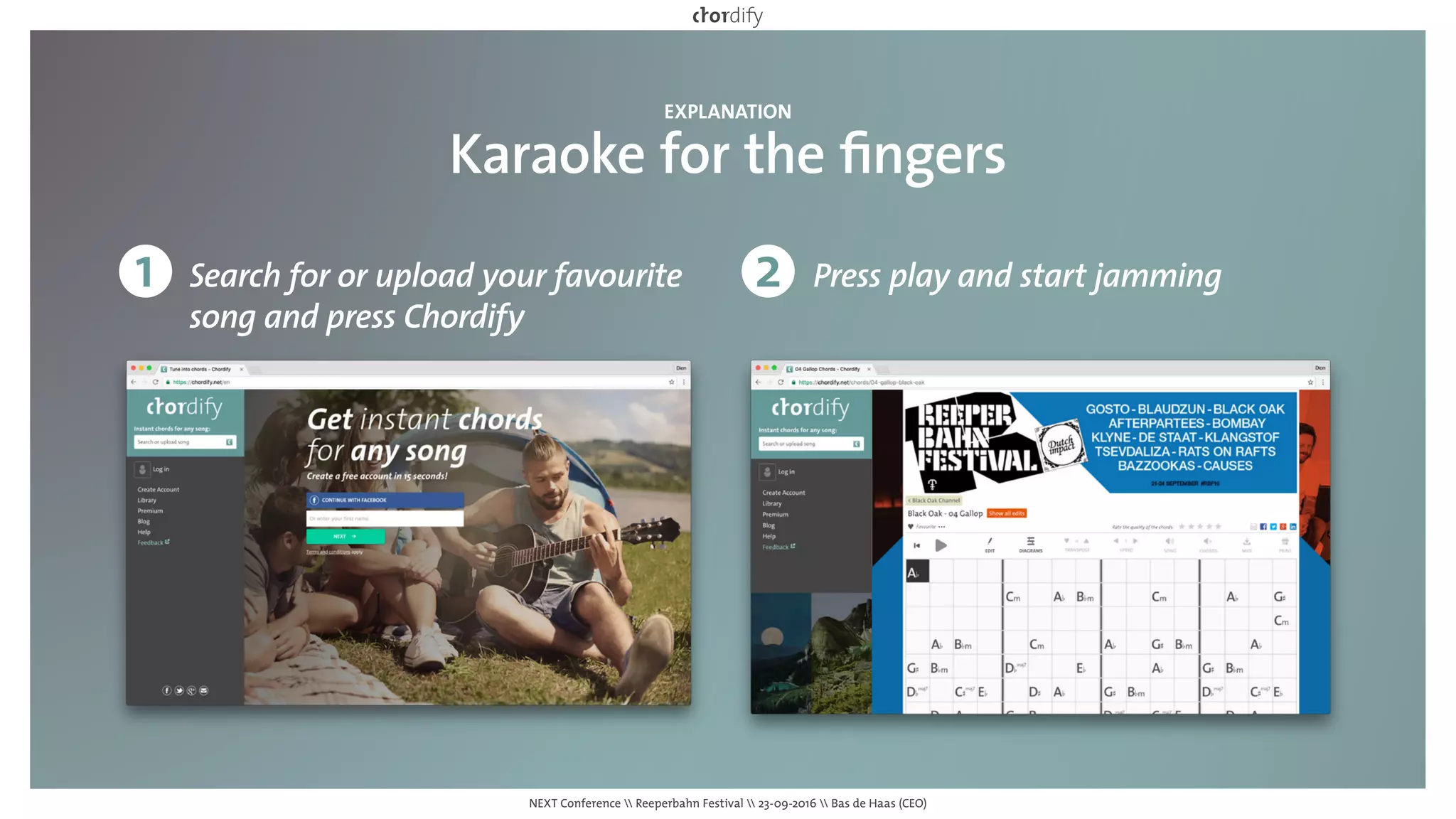 Bas de Haas (Chordify) @ NEXT16 | PPT