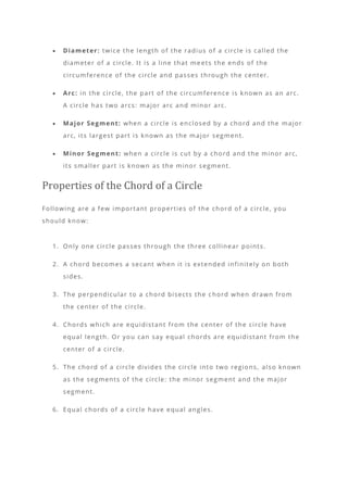 Chord of a Circle Definition Formula Theorem & Examples.pdf
