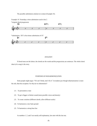 Chord progressions and substitutions jazz reharmonization_-_Tonnie Van ...