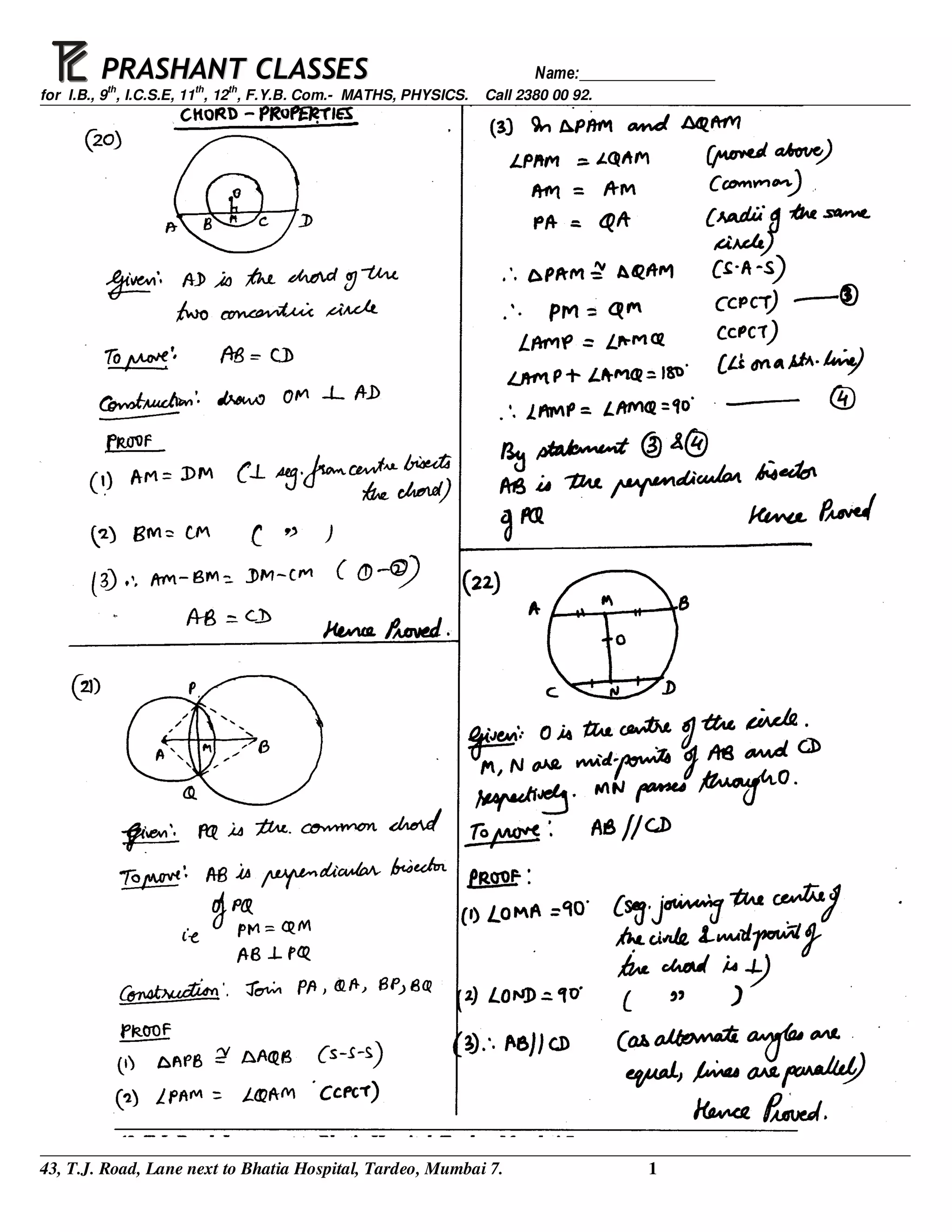 Chord properties | PDF