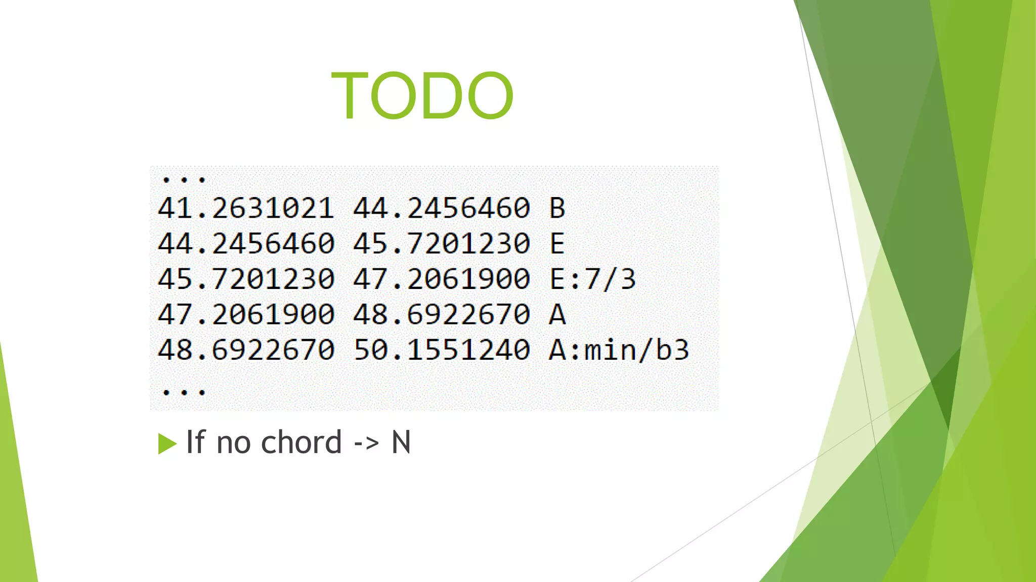 Chord recognition mac lab presentation | PPT