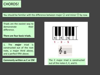 Introduction to Keyboard Chords | PPTX