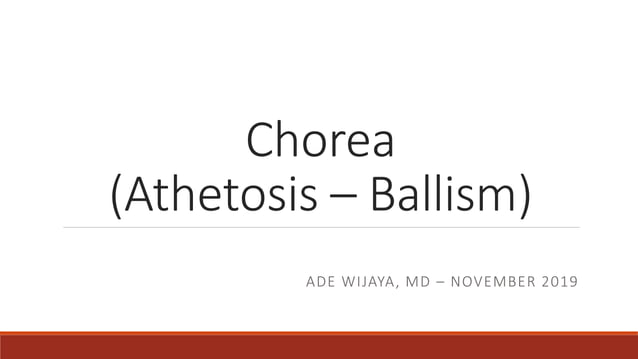 Chorea | PPTX