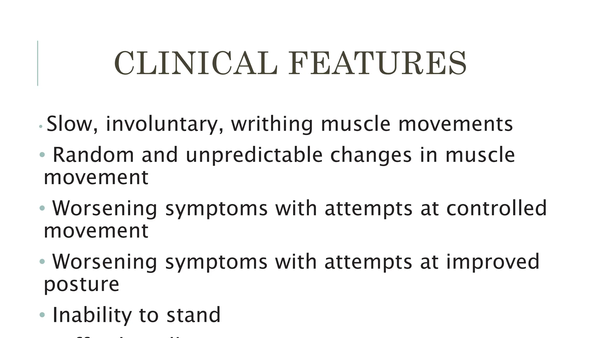 Chorea and Athetosis - Presentation Neuro | PPTX