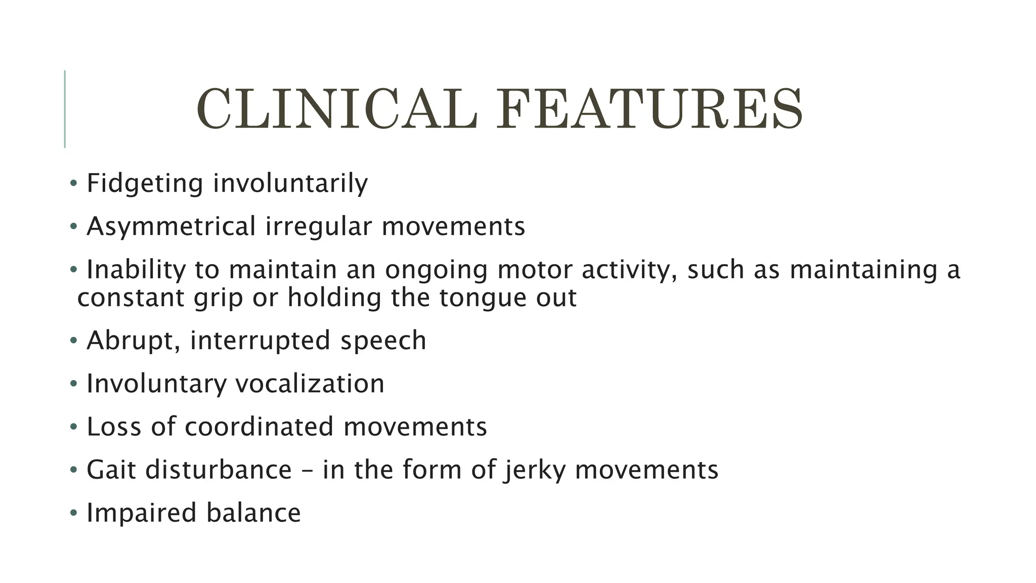 Chorea and Athetosis - Presentation Neuro | PPTX