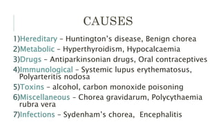 Chorea and Athetosis - Presentation Neuro | PPTX