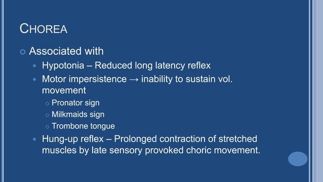 Chorea and ballismus | PPTX