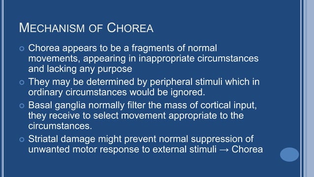 Chorea and ballismus | PPTX