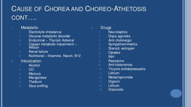 Chorea and ballismus