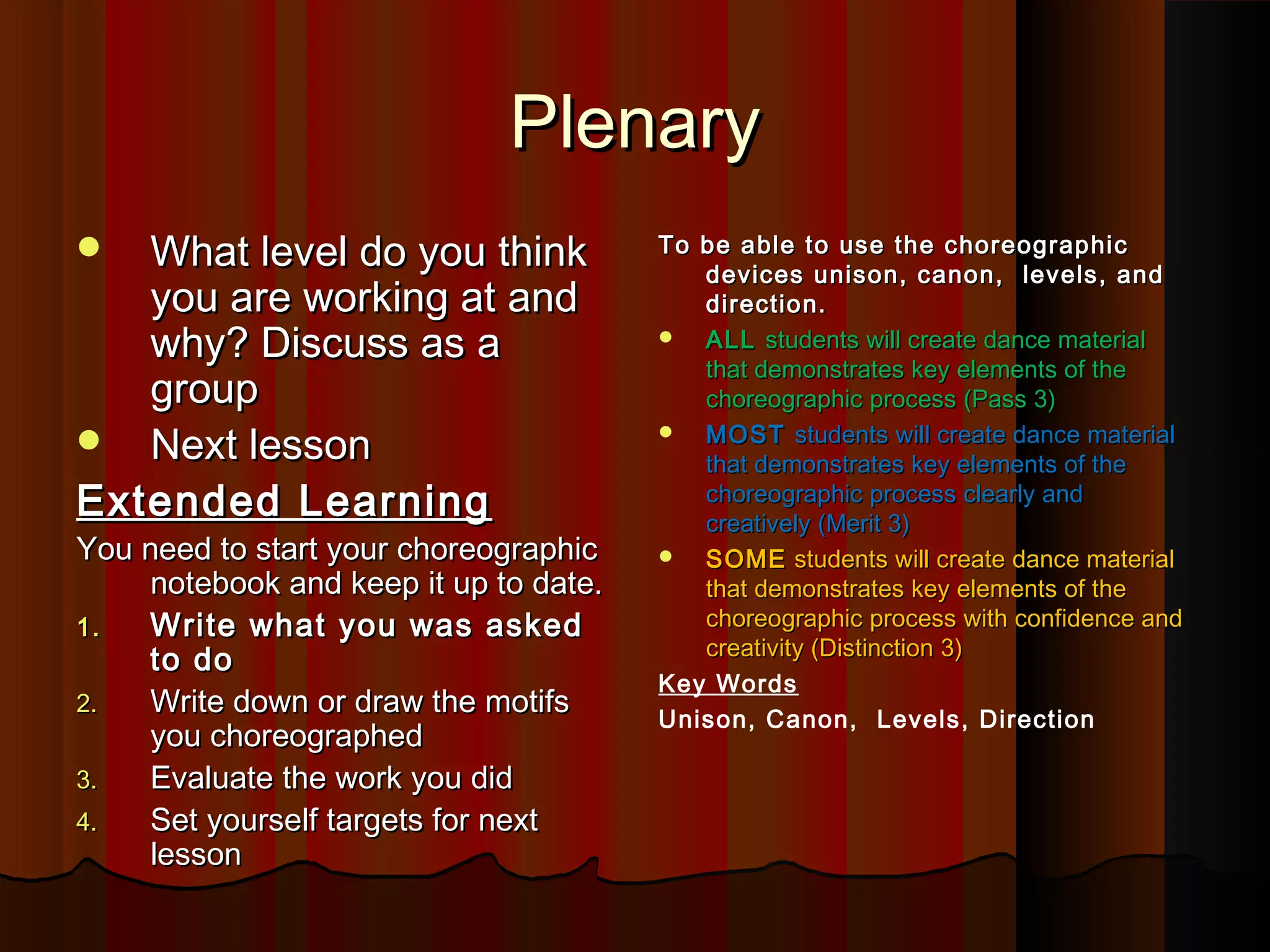 Choreographic devices lesson_1 | PPT