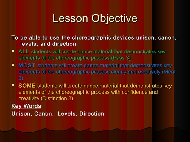 Choreographic devices lesson_1 | PPT