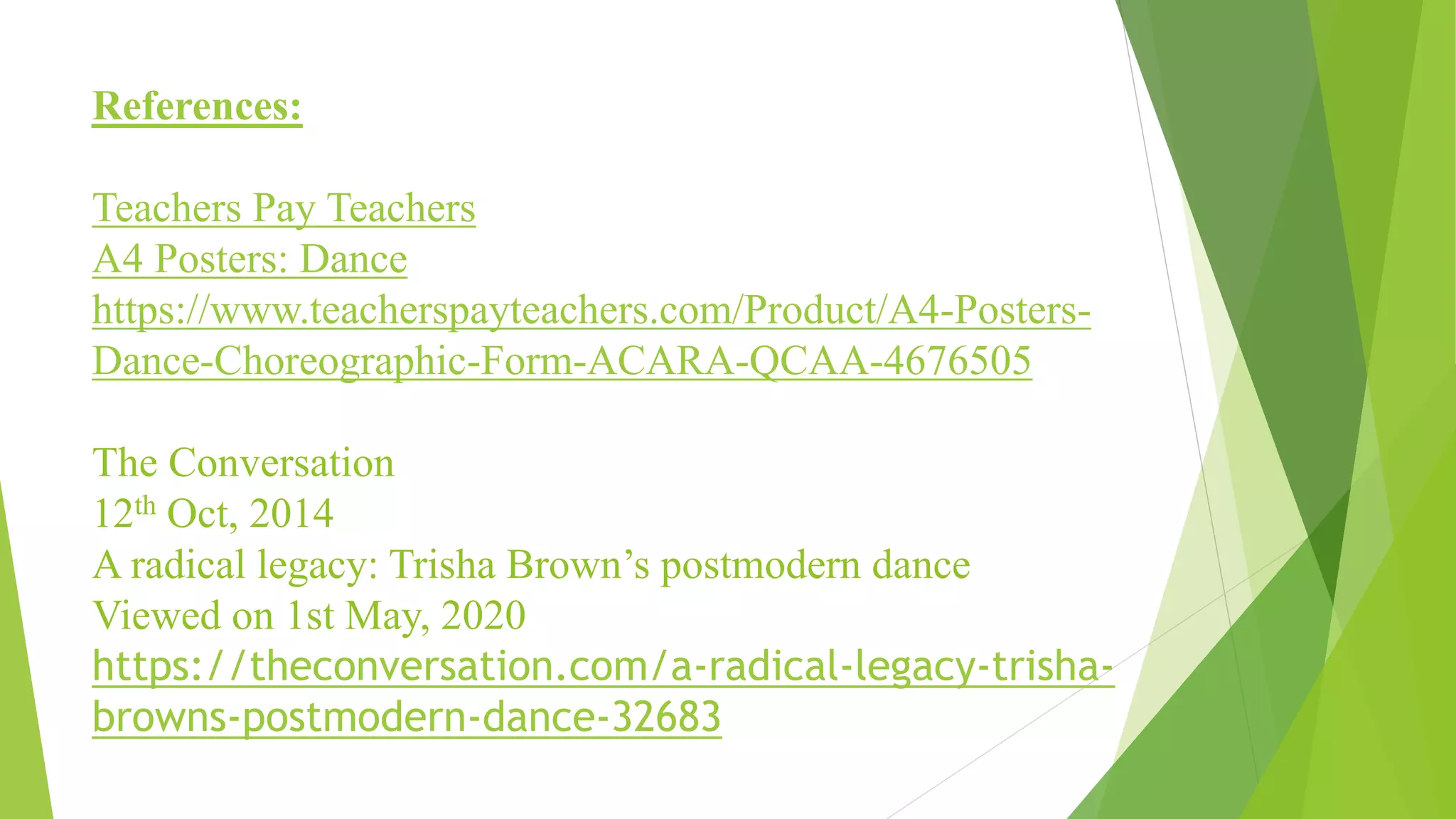 Choreographic forms | PPTX