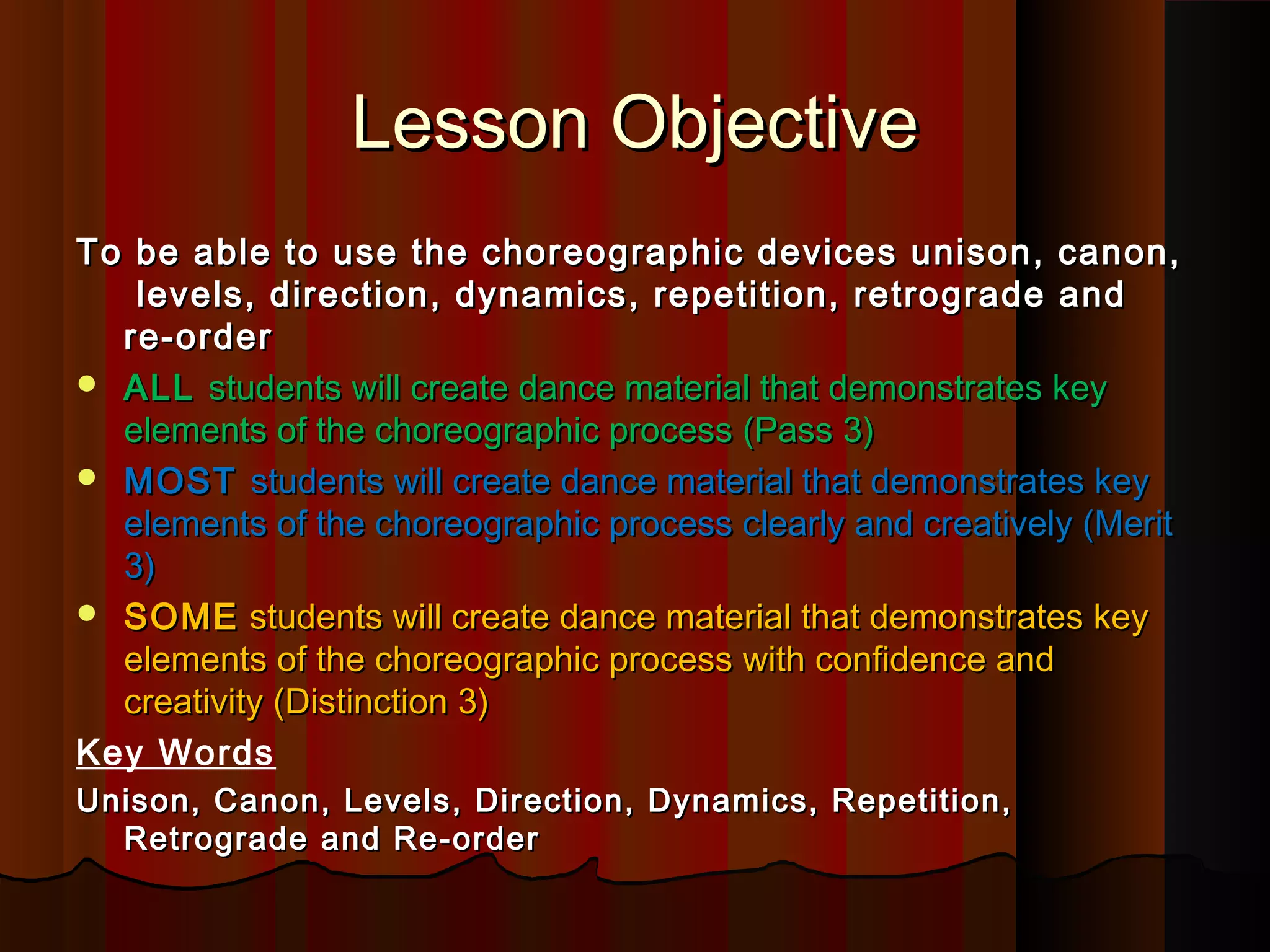 Choreorgraphic device lesson_2 (1) | PPT