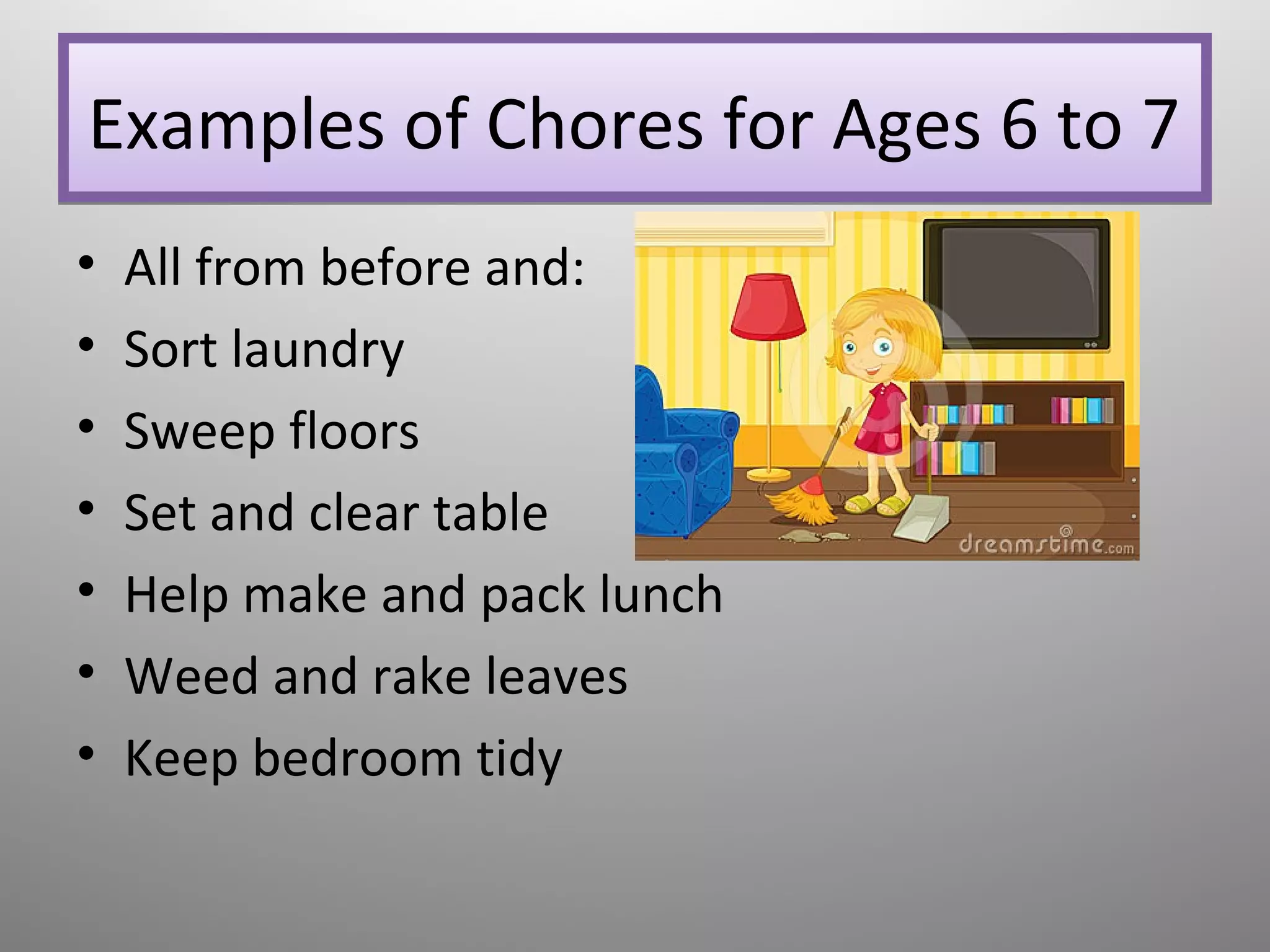 Chores for kids | PPT