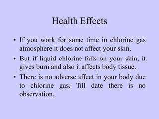 Chlorine Gas Health Effects