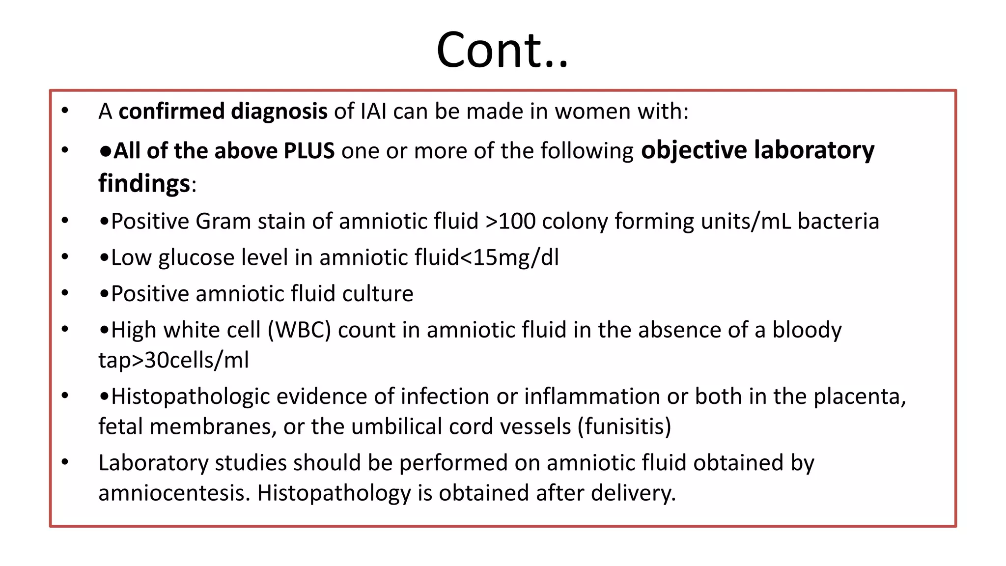 Chorioamnionitis | PPTX