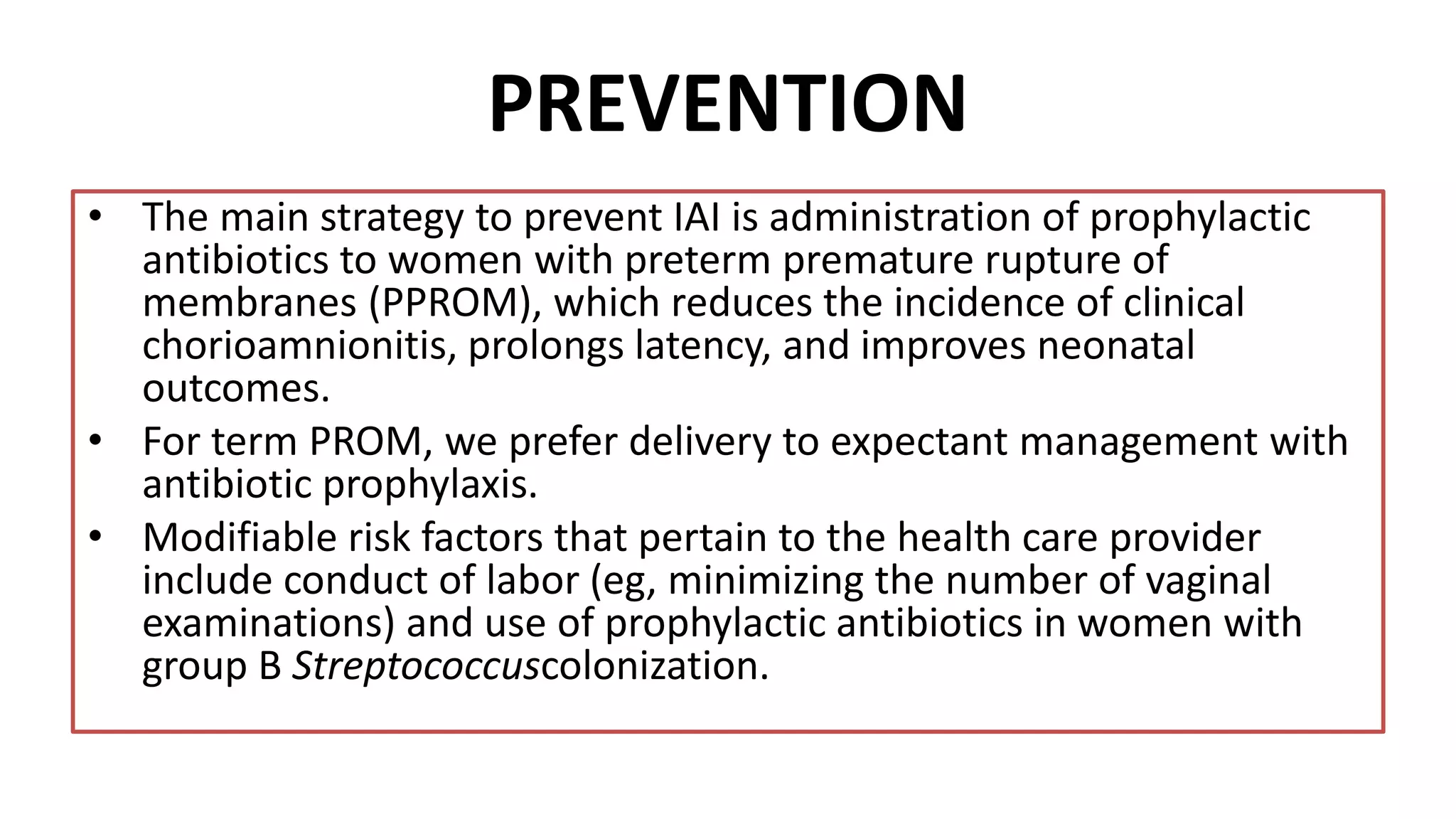 Chorioamnionitis | PPTX