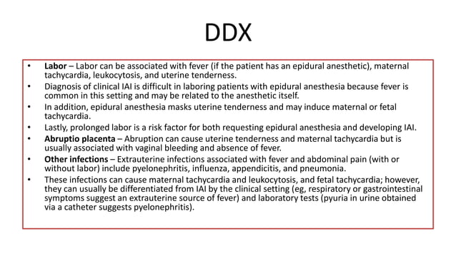 Chorioamnionitis | PPTX