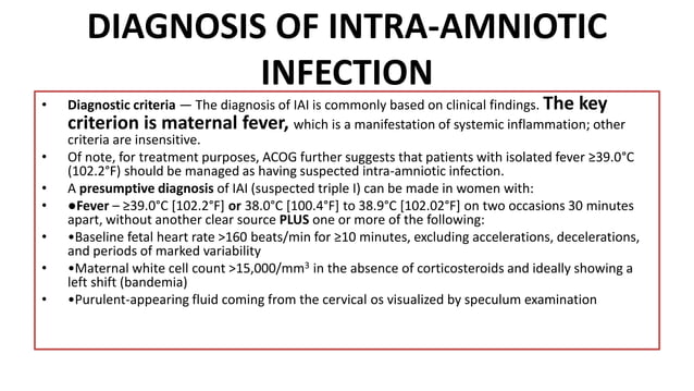Chorioamnionitis | PPTX