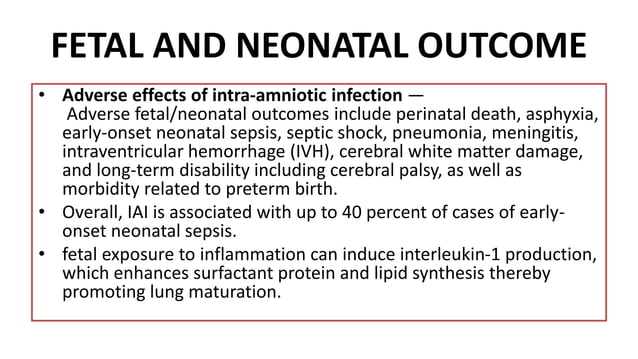 Chorioamnionitis | PPTX