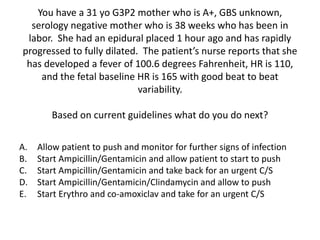 Chorioamnionitis presentation and management | PDF