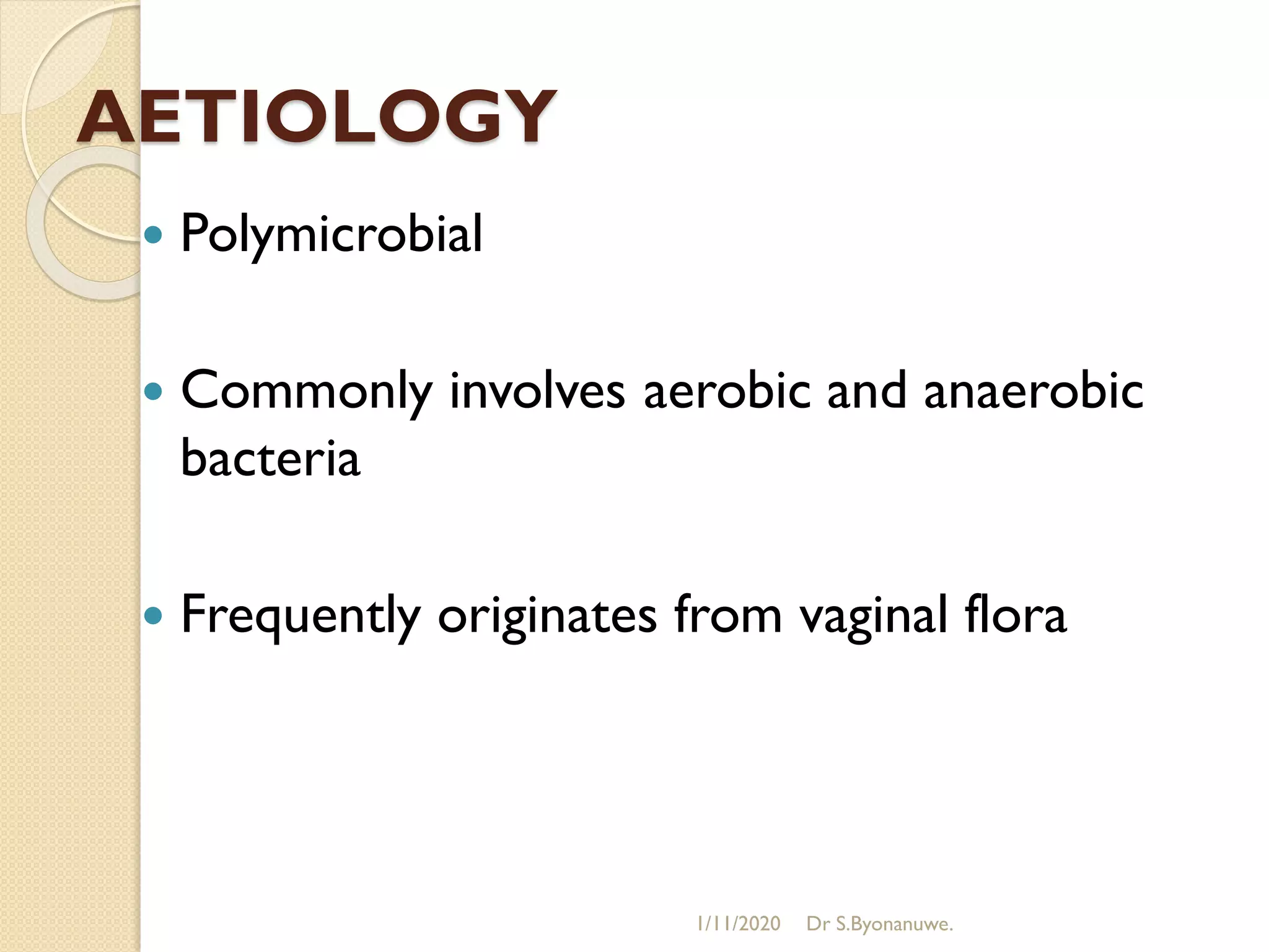 Chorioamnionitis Dr Simon Byonanuwe | PDF