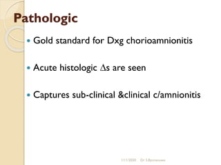 Chorioamnionitis Dr Simon Byonanuwe | PDF