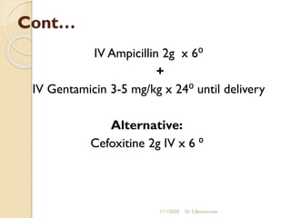 Chorioamnionitis Dr Simon Byonanuwe | PDF