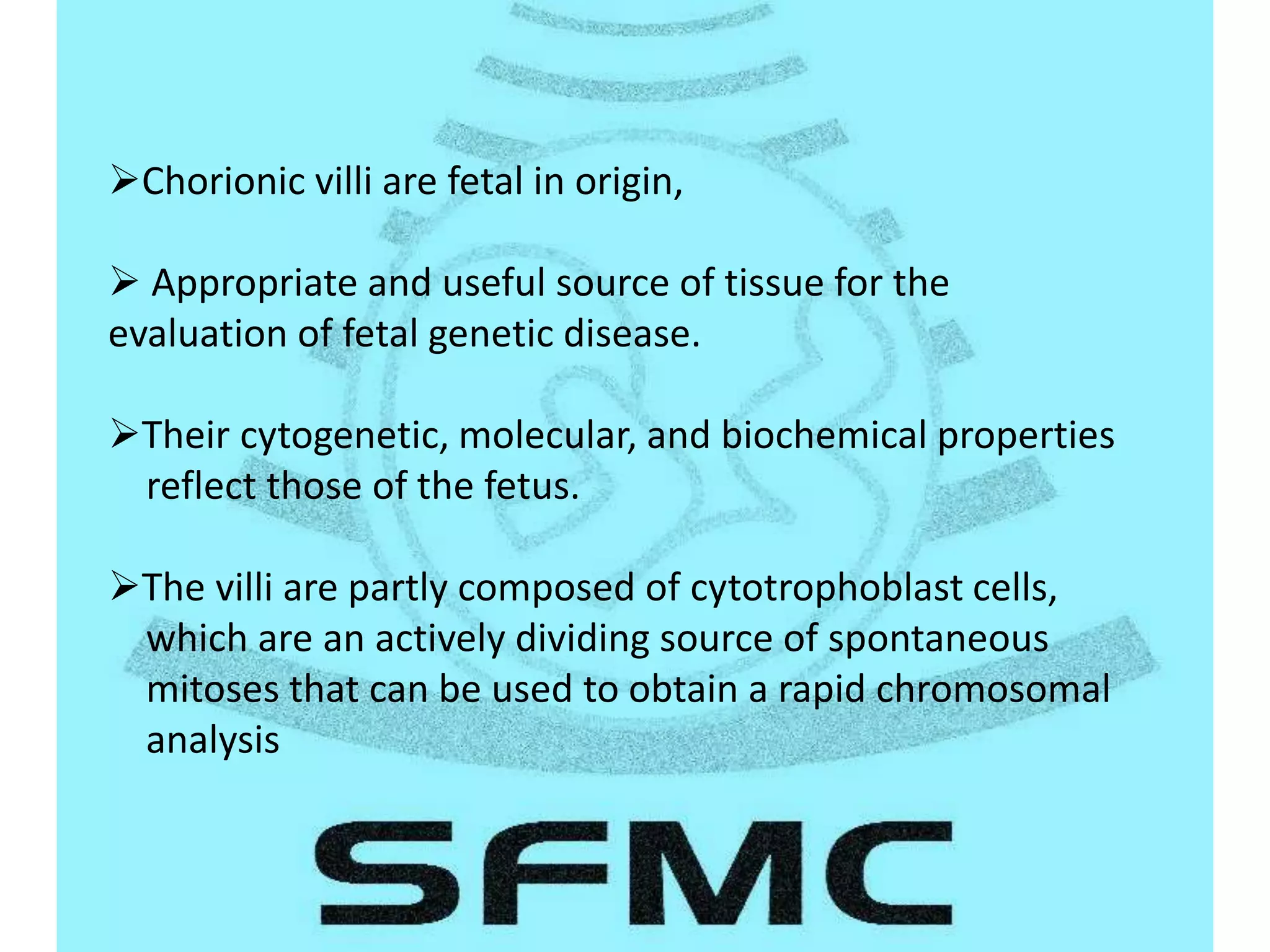Chorion biopsy ( Chorion Villus Sampling) | PPT