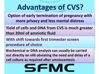 Chorion biopsy ( Chorion Villus Sampling) | PPT